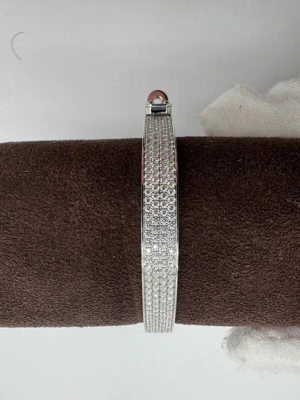 Hermès Diamond Kelly Bracelet In White Gold