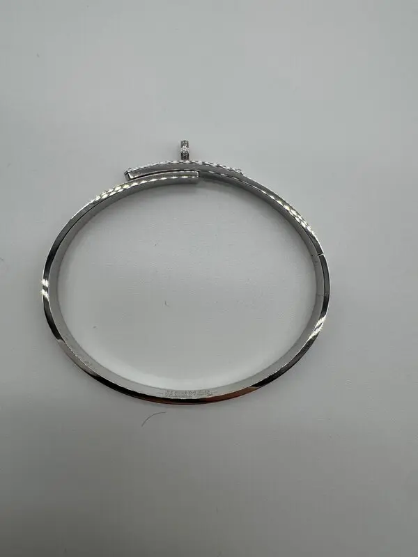 Hermès Diamond Kelly Bracelet In White Gold