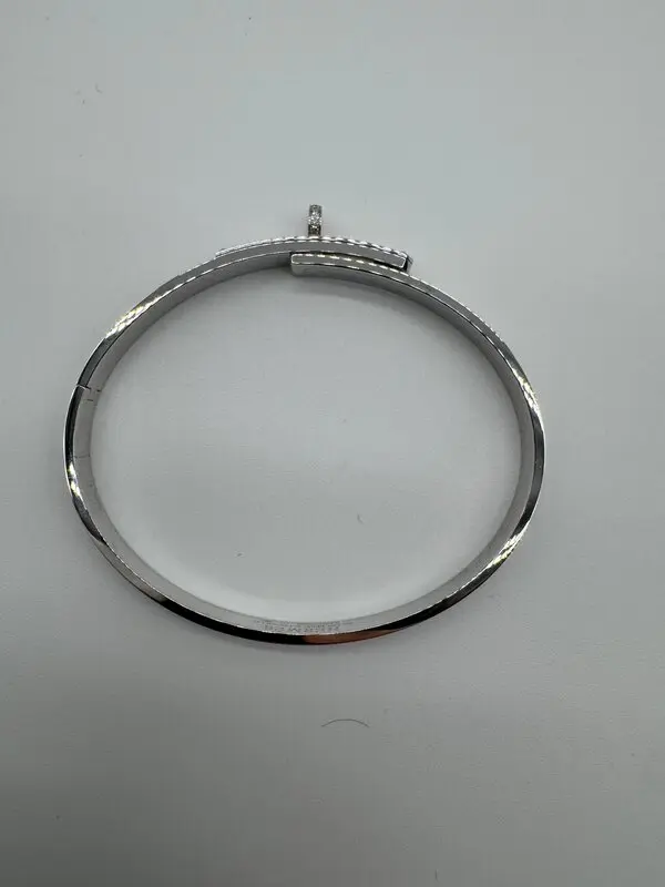 Hermès Diamond Kelly Bracelet In White Gold