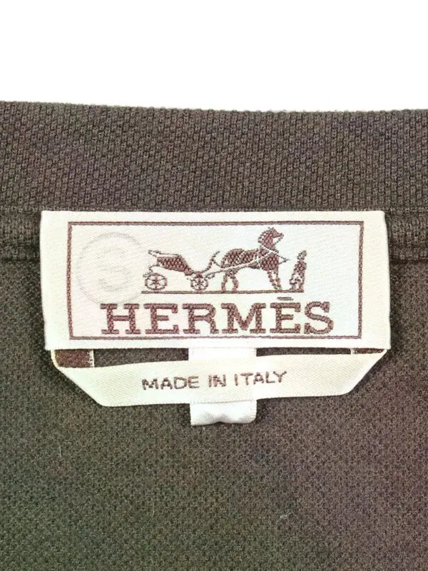Hermès 2010s Leather-patch T-shirt