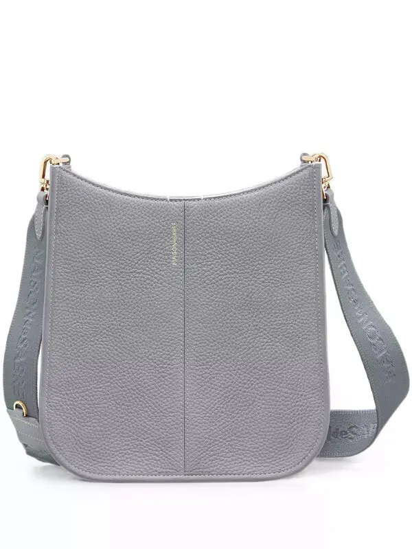 MAISON DE SABRE Grained Leather Saddle Bag - Grey