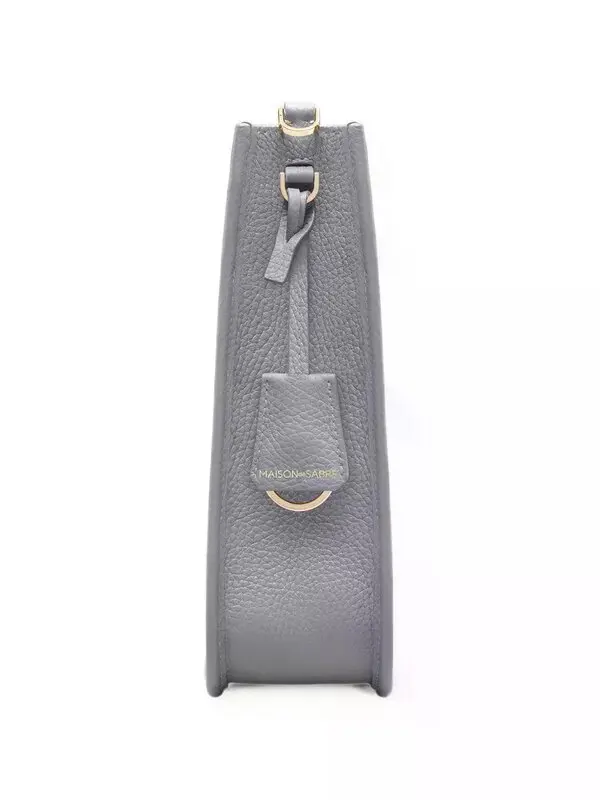 MAISON DE SABRE Grained Leather Saddle Bag - Grey