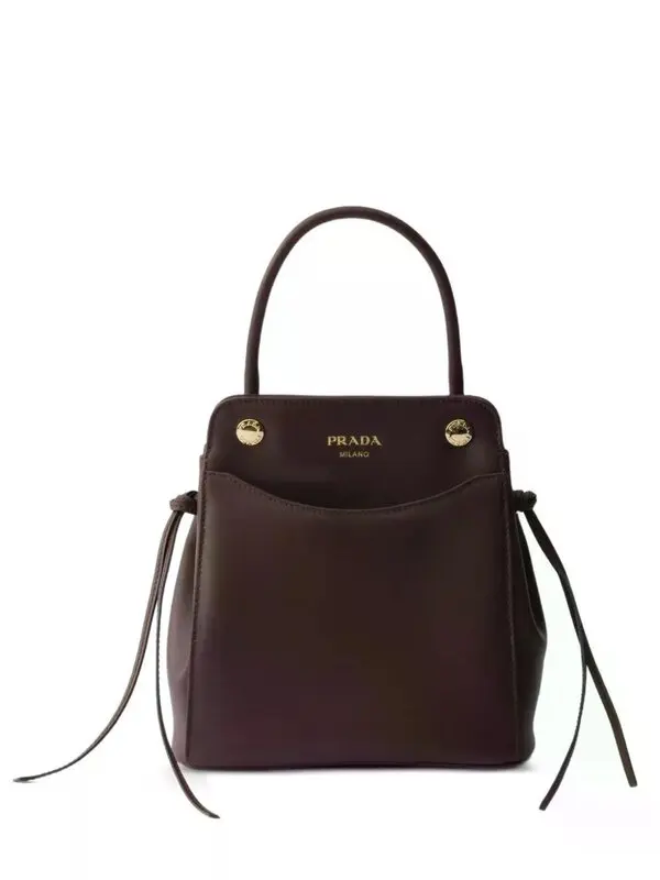 Prada Mini Leather Handbag - Brown