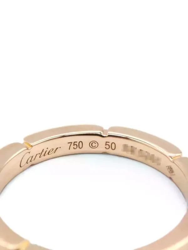 Cartier Maillon Panthère Diamond Ring In 18k Rose Gold