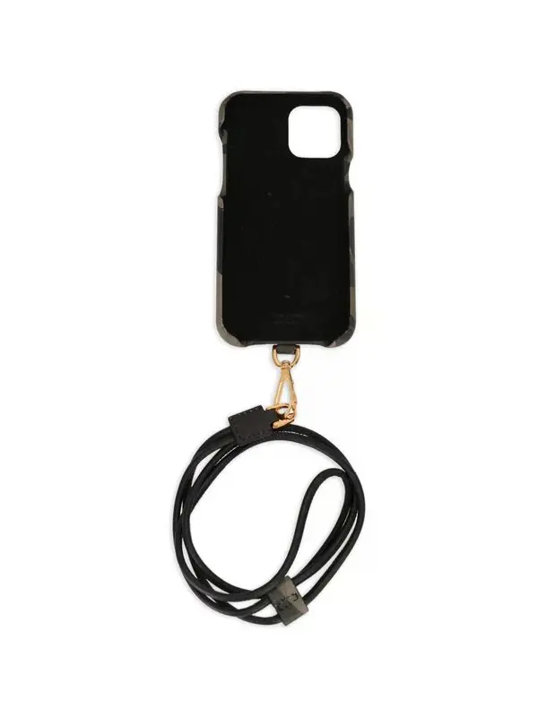 TOM FORD Camouflage-print Lanyard Phone Case - Green