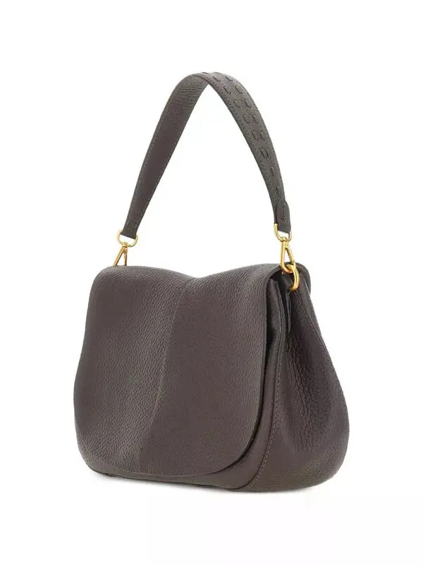 GIANNI CHIARINI Helena Round Grained Leather Shoulder Bag