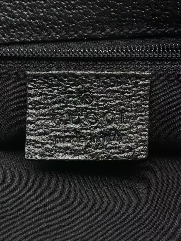 Gucci Gg Canvas Leather Tote Bag