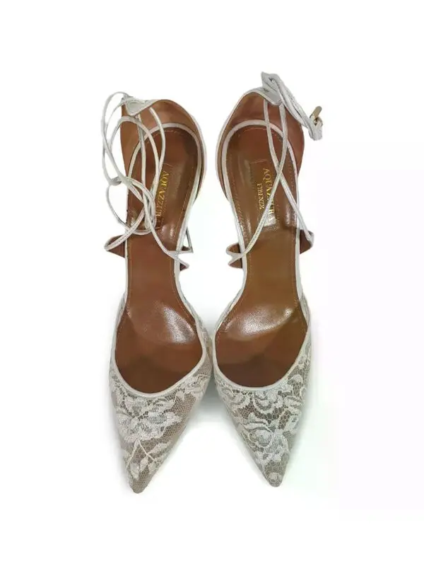 AQUAZZURA Matilde Lace-up Pumps