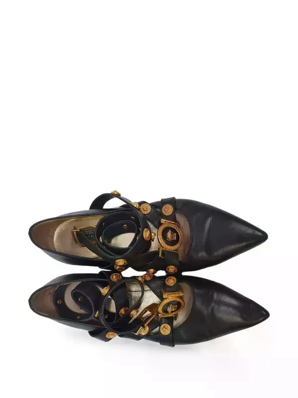 Versace Medusa Head Ballet Flats