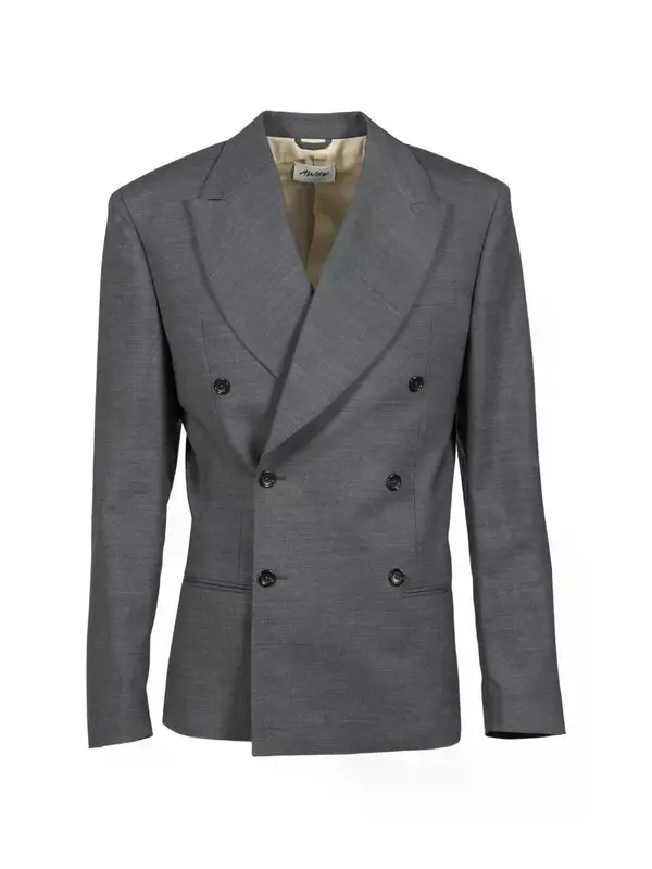 AWGE Double-breasted Peaked-lapel Blazer