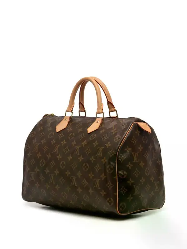 LOUIS VUITTON Monogram Speedy 35 Boston Bag - Brown