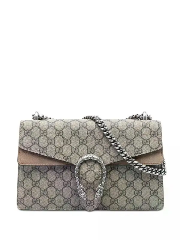 Gucci Medium Gg Supreme Dionysus Shoulder Bag - Neutrals