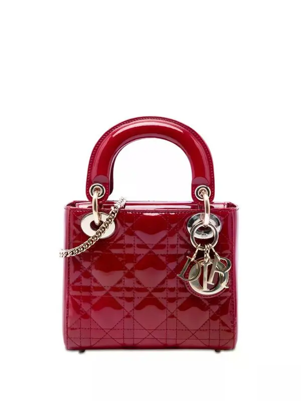 Dior Mini Lady Satchel - Red