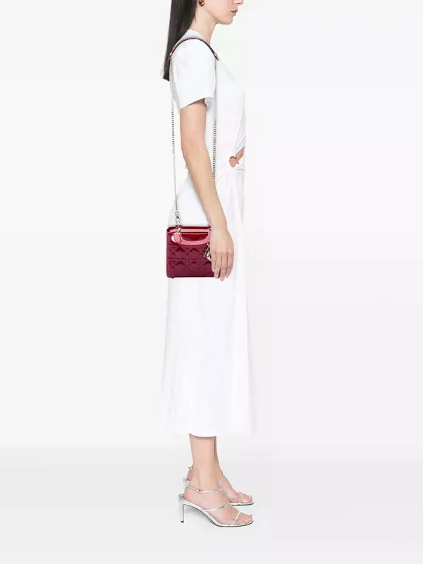 Dior Mini Lady Satchel - Red