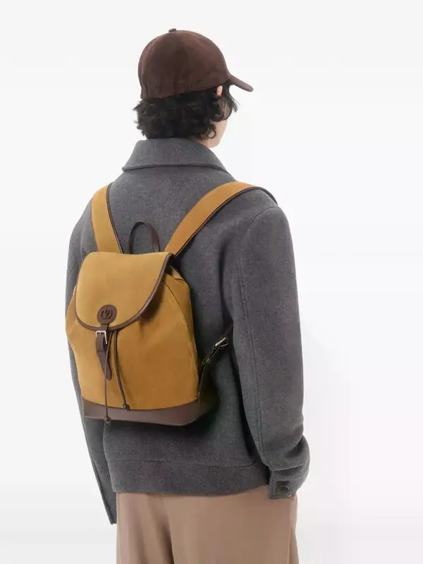Valentino Garavani Antibes Suede Backpack - Neutrals
