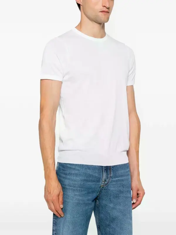 JEORDIE'S Crew-neck Short-sleeve Cotton T-shirt