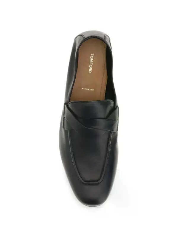 TOM FORD Gigi Crossover-strap Leather Loafers