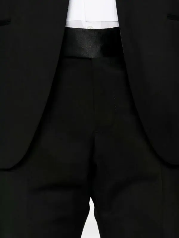 Emporio Armani Satin-trim Peak-lapel Suit