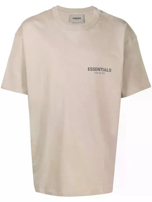 Fear Of God Logo-print Cotton T-shirt - Neutrals
