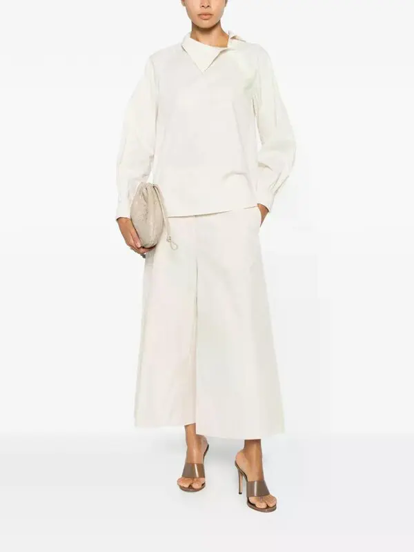 PSOPHIA Wide-leg Cropped Trousers