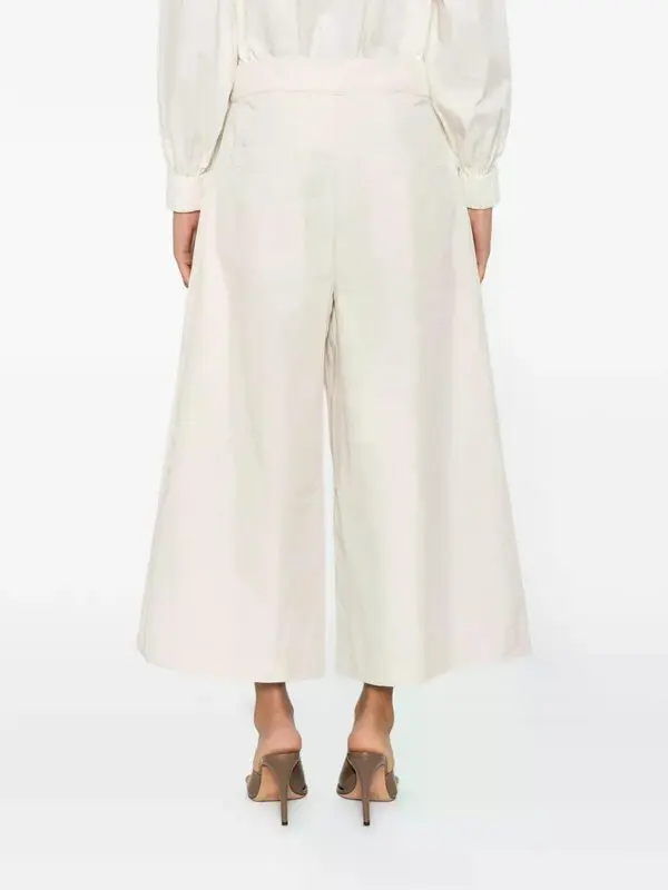 PSOPHIA Wide-leg Cropped Trousers