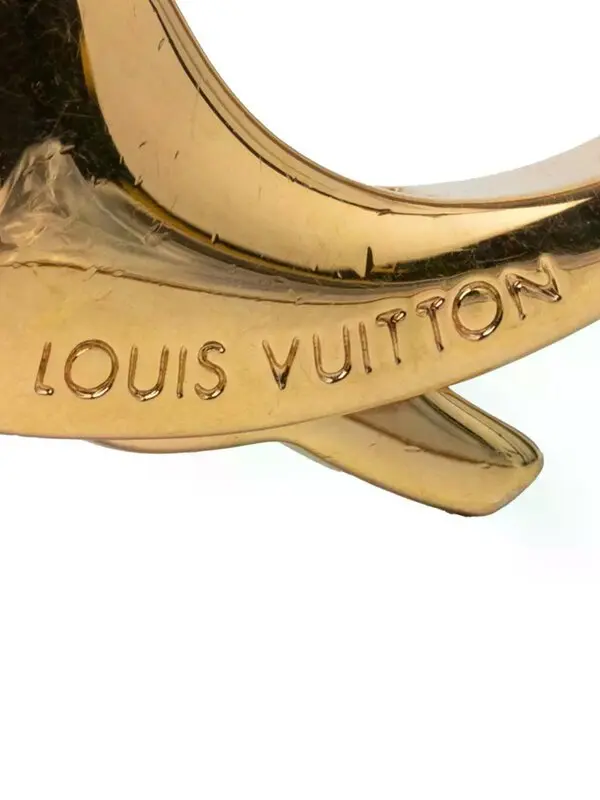 LOUIS VUITTON 2017 Gold Plated And Resin Bag Charm Key Chain