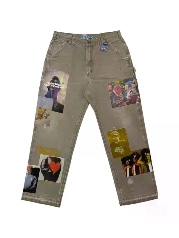 BETTER WITH AGE Patchwork Distressed Jeans