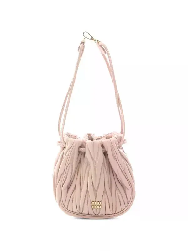 Miu Miu Matelassé Pouch Handbag - Pink