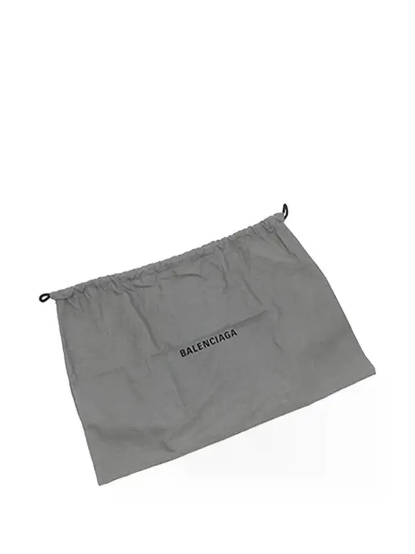 Balenciaga Navy Canvas Pochette Crossbody Bag - Brown