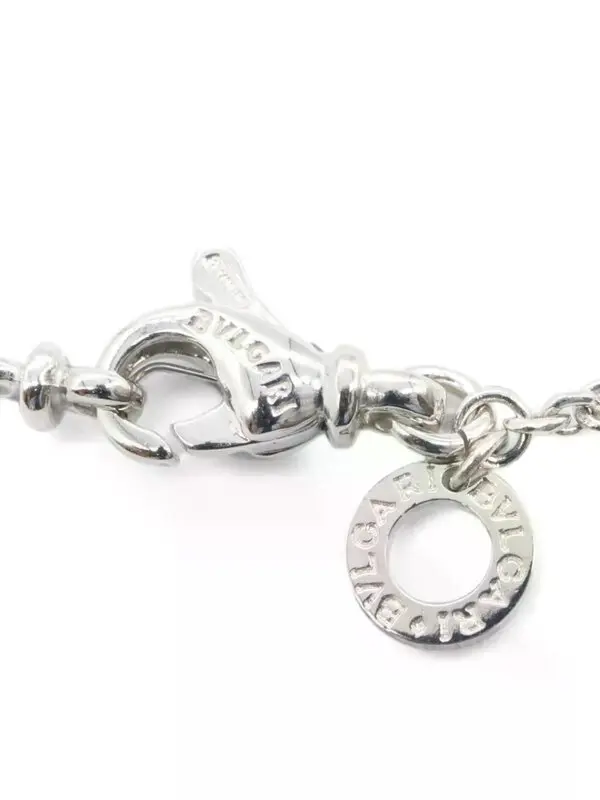 BVLGARI B.zero1 18k White Gold Diamond Pendant Necklace