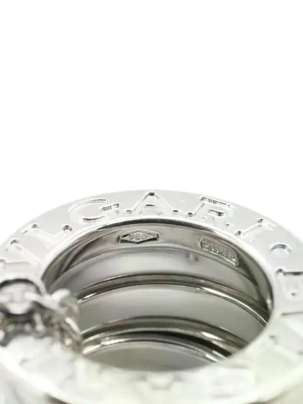 BVLGARI B.zero1 18k White Gold Diamond Pendant Necklace