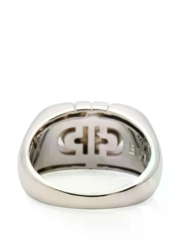 BVLGARI 18k White Gold Parentesi Diamond Ring