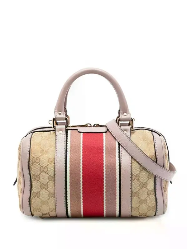 Gucci Small Gg Canvas Web Joy Boston Bag Satchel