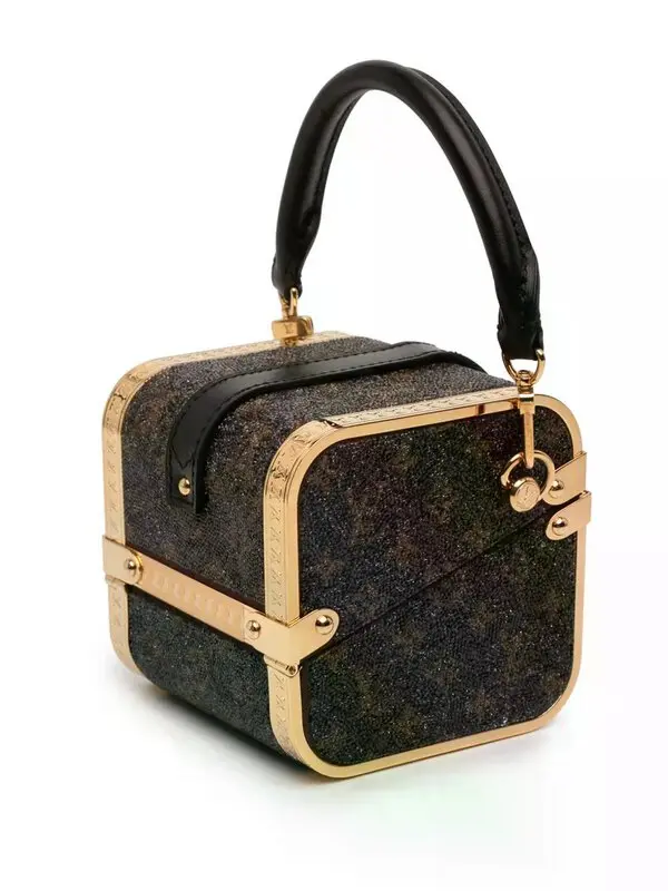 LOUIS VUITTON Monogram Satin Treasure Box Satchel