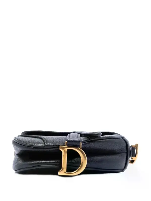 Dior Micro Goatskin Saddle Bag Satchel