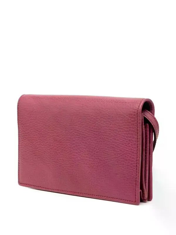 Gucci 2000-2015 Dollar Calfskin Swing Wallet On Strap Crossbody Bag - Pink