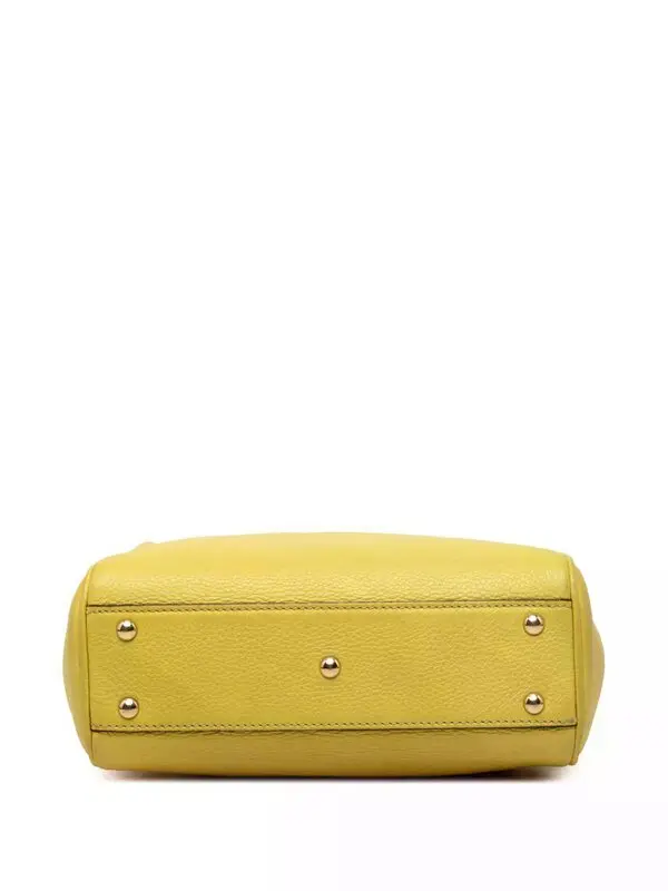 Gucci Mini Calfskin Bamboo Shopper Satchel