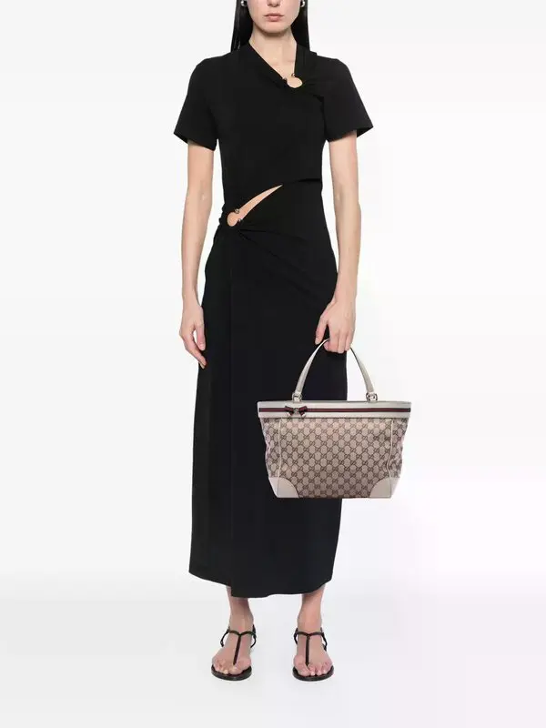 Gucci Gg Canvas Web Mayfair Tote Bag