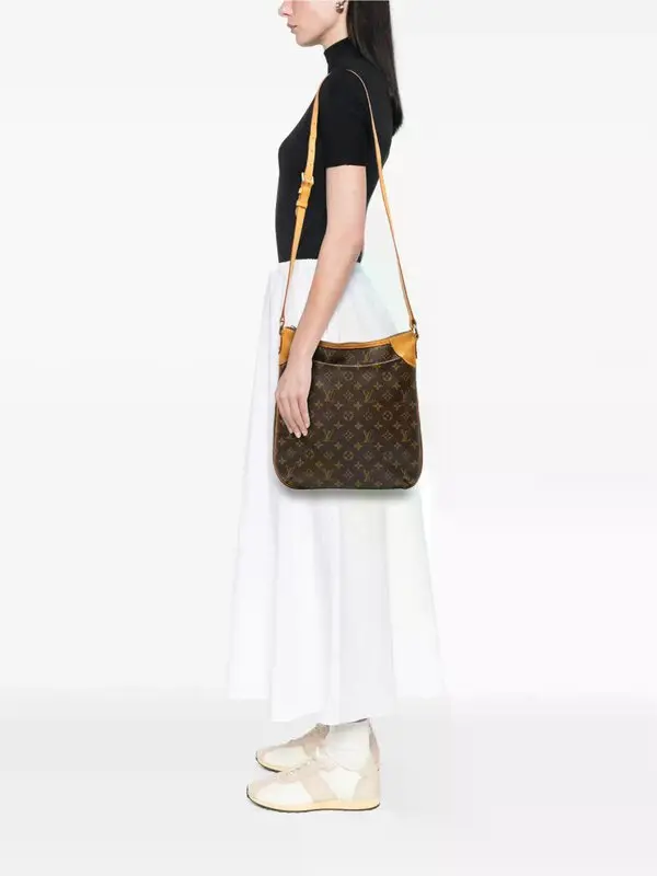 LOUIS VUITTON Monogram Odeon Mm Crossbody Bag - Brown