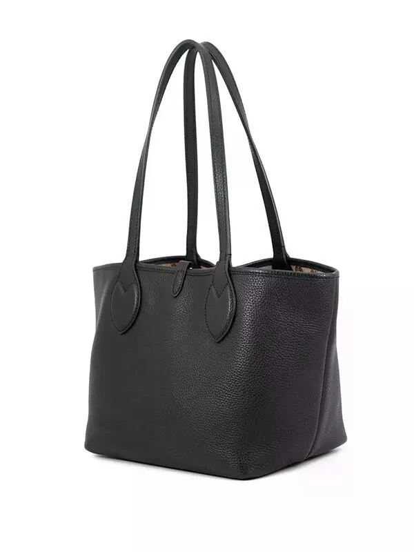 Gucci Grained Calfskin Reversible Tote Bag - Black