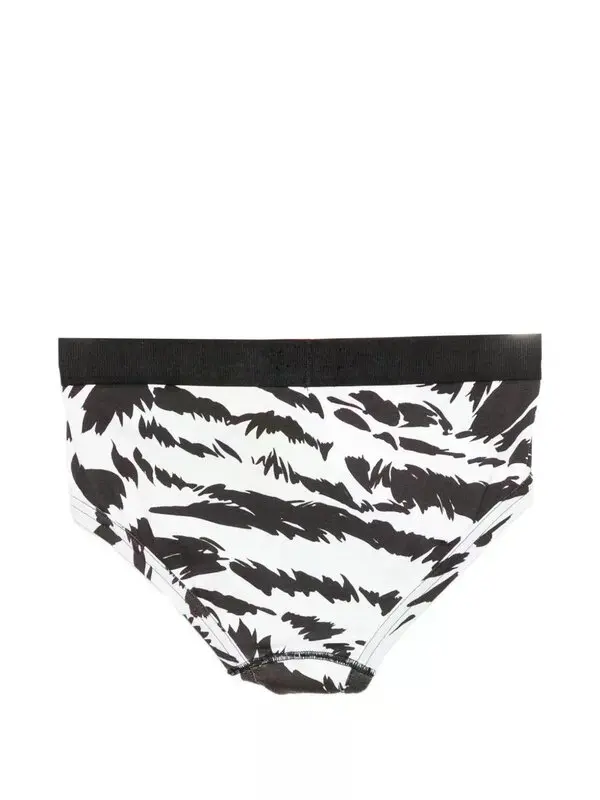 TOM FORD Zebra-print Logo-waistband Briefs