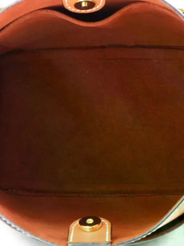 LOUIS VUITTON Lock And Walk Leather Bucket Bag