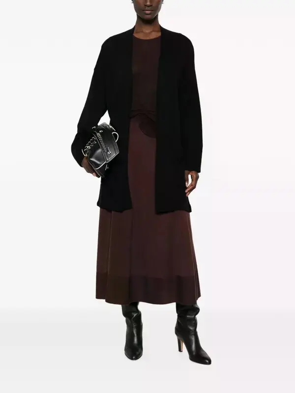 SERGIO MORETTI FIRENZE Open-front Cardigan - Black