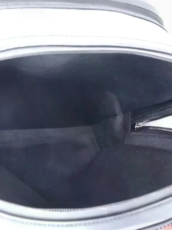 Gucci Gg Coated Canvas Medium Backpack With Front Zip Pocket