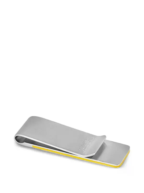 Tateossian Carbon Fibre Inlay Money Clip - Silver