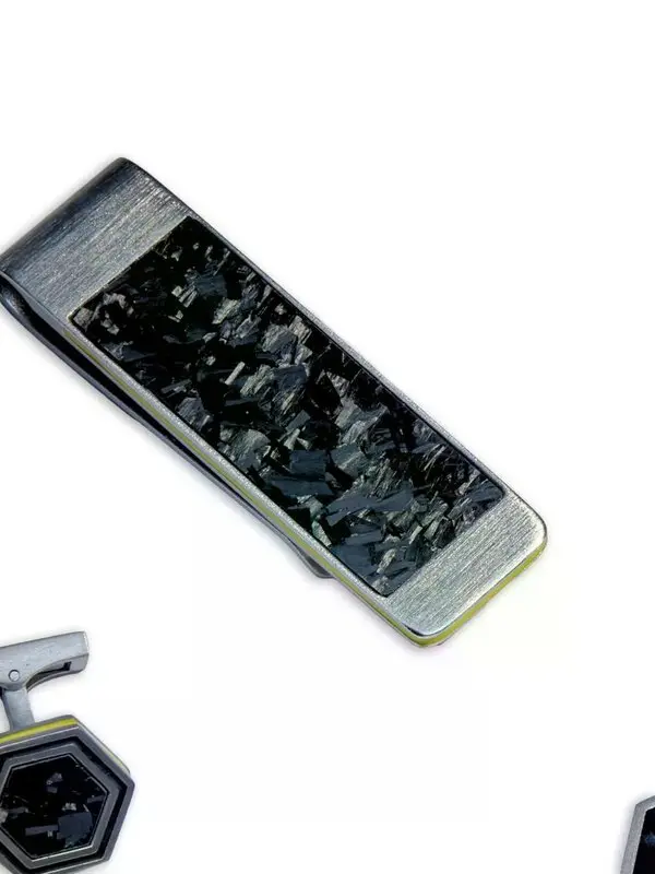Tateossian Carbon Fibre Inlay Money Clip