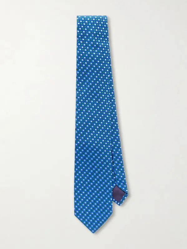 Charvet 8.5cm Silk-jacquard Tie - Blue