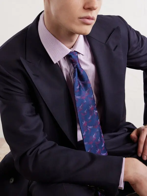 Charvet 8.5cm Silk-jacquard Neck Tie