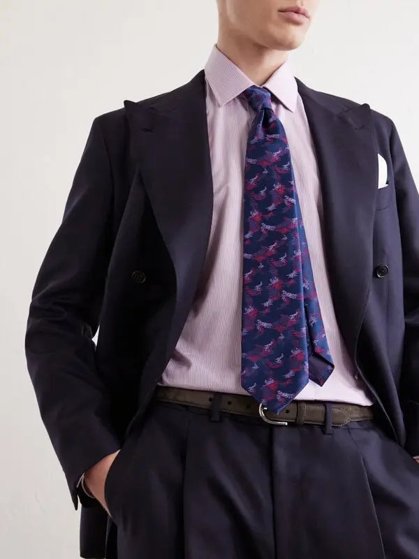 Charvet 8.5cm Silk-jacquard Neck Tie