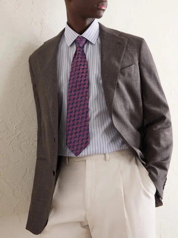 Charvet 8.5cm Silk-jacquard Tie